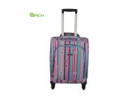 China Printing 600D Polyester Travel Trolley Lightweight Luggage Bag with Spinner Wheels for sale