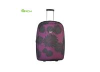 China Printing Round Shape Travel Trolley Lightweight Luggage Bag with Extractable Handles for sale