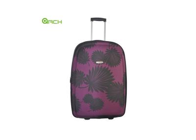 China Printing Round Shape Travel Trolley Lightweight Luggage Bag with Extractable Handles for sale