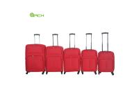 China 600D 5PCS/Set Travel Trolley Checked Luggage Bag with Expander and Detachable Spinner Wheels for sale