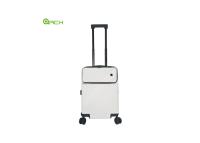 China ABS+PC Hard Sided Luggage with Front Pocket and Spinner Wheels for sale