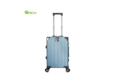 China Manufacturer ABS Trolley Hard Sided Luggage with Spinner Wheels and Aluminium Framer for sale