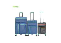 China Manufacturer light weight luggage with flight wheels and 1680D+PU material for sale