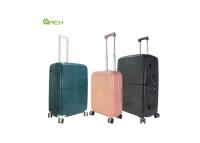 China Manufacturer PP Trolley Travel Hard Sided Luggage with Double Spinner Wheels for sale