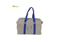 China Tearproof  50L Canvas Travel Duffel Bag Cabin Luggage With Webbing Handle for sale