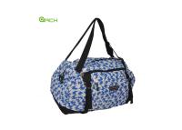 China 600D Printing Structured  Travel Durable Duffle Bag with double Nylon Zip for sale
