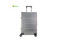 China Double TSA Locks Aluminium Travel Luggage Bag With Double Spinner Wheels for sale