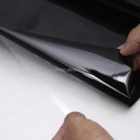China Self Adhesive Building Glass Film Residential Window Tinting Building Window Insulation Solar Film One Way Black Film 50cmx30m for sale