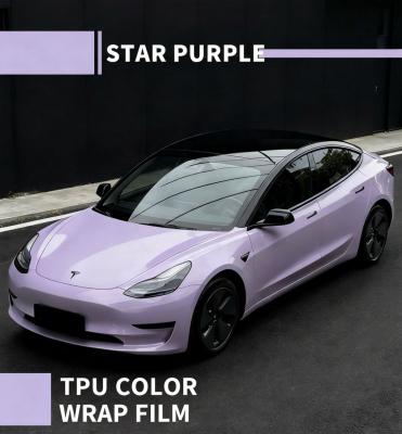 China Crystal Star Dai Purple TPU Car Wrap Film Self-Healing Anti-Scratch PET Auto Film Factory Wholesale Hydrophobic Color Change PPF for sale
