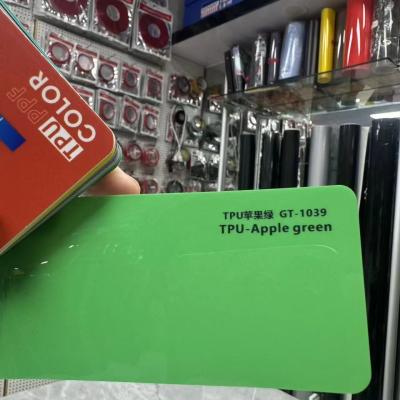 China High Quality TPU  PPF Apple Green Car Wrap Film  Heat Self-Healing Anti-Scratch Hydrophobic Auto Paint Protection Film for sale