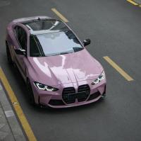 China TPU Oolong Milk Tea Pink Car Wrap Film PET Heat Self-Healing Anti-Scratch Hydrophobic Auto Paint Protection Film for sale