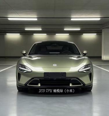 China TPU  Olive Green Car Wrap Film PET Heat Self-Healing Anti-Scratch Hydrophobic Auto Paint Protection Film for sale