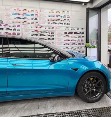China TPU Carnel Bay Blue Car Wrap Film PET Heat Self-Healing Anti-Scratch Hydrophobic Auto Paint Protection Film for sale
