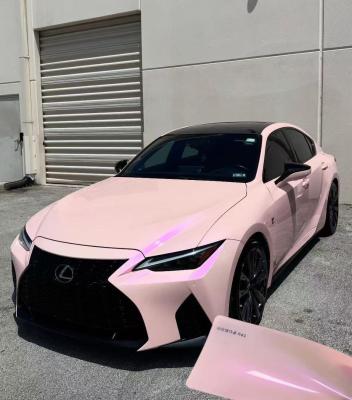China TPU Dream Rouge Pink Car Wrap Film PET Heat Self-Healing Anti-Scratch Hydrophobic Auto Paint Protection Film for sale