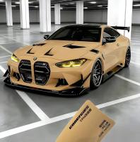 China High Quality TPU Dune Light Yellow Car Wrap Film PET Heat Self-Healing Anti-Scratch Hydrophobic Auto Paint Protection Film for sale