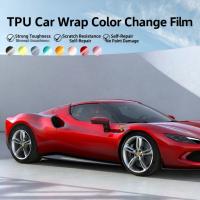 China High Quality TPU Albany Blue Car Wrap Film PET Heat Self-Healing Anti-Scratch Hydrophobic Auto Paint Protection Film for sale