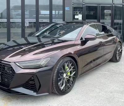 China TPU Light Control Black Magic Red Car Wrap Film PET Heat Self Healing Anti Scratch Hydrophobic Auto Body Paint Protection Film for sale