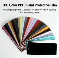China TPU Light Control Black Magic Red Car Wrap Film PET Heat Self Healing Anti Scratch Hydrophobic Auto Body Paint Protection Film for sale
