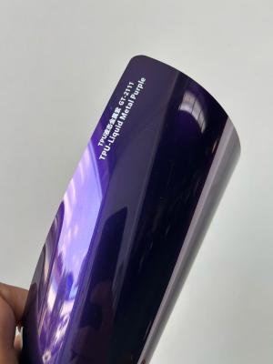 China Liquid Metal Purple TPU Car Wrap Film Self-Healing Anti-Scratch PET Auto Film Factory Wholesale Hydrophobic Color Change PPF for sale
