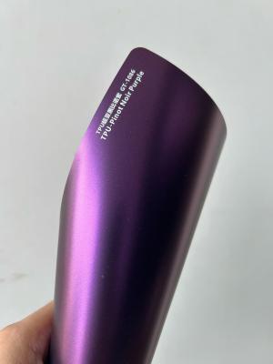China Ultra Matte Pinot Noir Purple TPU Car Wrap Film SelfHealing AntiScratch PET Auto Film Factory Wholesale Hydrophobic Color Change for sale