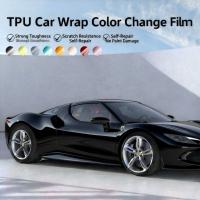 China TPU Piano Black Car Wrap Film Self-Healing Scratch Resistant Hydrophobic PPF Paint Protection Film for Car Manufacturer Supply for sale