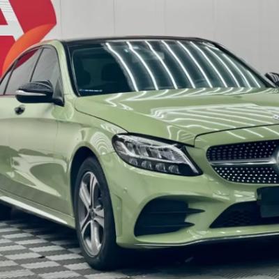 China TPU Crystal Khaki Green Car Wrap Film PET Heat Self Healing Anti Scratch Hydrophobic Auto Body Paint Protection Film for sale