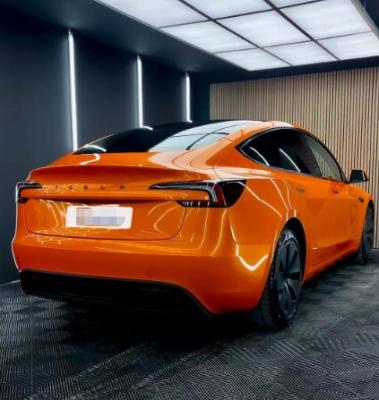 China High Quality TPU Lava Orange Car Wrap Film PET Heat Self Healing Anti Scratch Hydrophobic Auto Body Paint Protection Film for sale