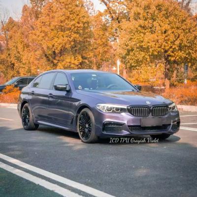 China Grey Violet TPU Color PPF Self Healing Paint Protection Film Scratch Resistant Hydrophobic Full Car Body Wrap Film for sale