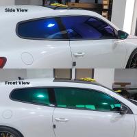 China 18% VLT Chameleon Purple to Green Window Tint for Car Side Window Solar Protection Sunscreen Film Sticker Foils for sale