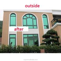 China Green and Silver Window Film Privacy Protection One Way Mirror Thermal-Insulation UV-Blocking Sunscreen Film for Home Office for sale