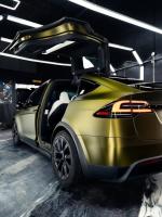 China TPU Satin Gold Green Color PPF Self Healing Paint Protection Film Scratch Resistant Hydrophobic Full Car Body Wrap Film for sale