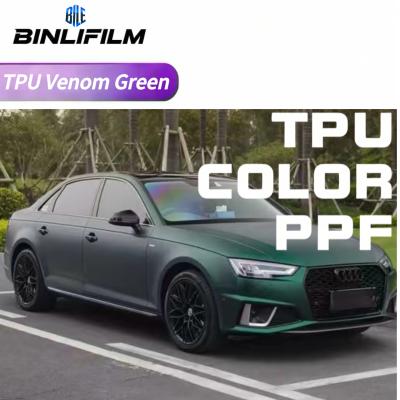 China TPU Venom Green Color PPF Self Healing Paint Protection Film Scratch Resistant Hydrophobic Full Car Body Wrap Film for sale