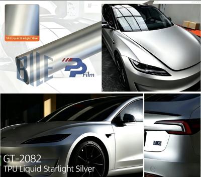 China Liquid Starlight Silver TPU Color PPF Self Healing Paint Protection Film Scratch Resistant Hydrophobic Full Car Body Wrap Film for sale