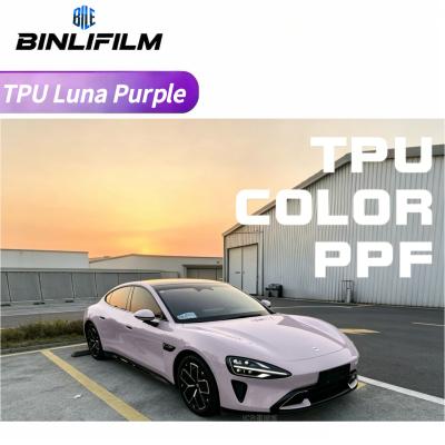 China Luna purple TPU Color PPF Self Healing Paint Protection Film Scratch Resistant Hydrophobic Full Car Body Wrap Film for sale