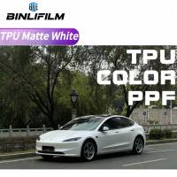 China Matte White TPU Color PPF Self Healing Paint Protection Film Scratch Resistant Hydrophobic Full Car Body Wrap Film for sale