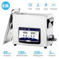 China 6.5L Digital Timer Benchtop Ultrasonic Cleaner  Machine for Printer Head Kitchen Tools Cleaning for sale