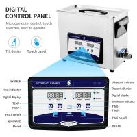 China 6.5L Digital Timer Benchtop Ultrasonic Cleaner  Machine for Printer Head Kitchen Tools Cleaning for sale