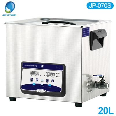 China 20L Ultrasonic Cleaning Machine with Digital Timer adjustable for Cleaning Medical Tools manual labor use for sale