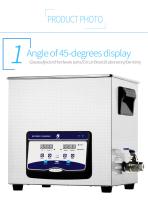 China Commercial 360watt 14.5L Tabletop Ultrasonic Cleaner for sale