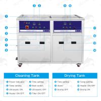 China Double Tanks 99L 1500W*2 Industrial Ultrasonic Cleaner for sale