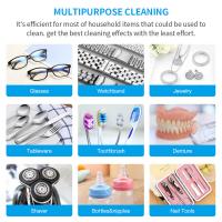 China Digital 40KHz Household 600ml Ultrasonic Jelwery watches Dental Eyeware Cleaner with Degas Function for sale