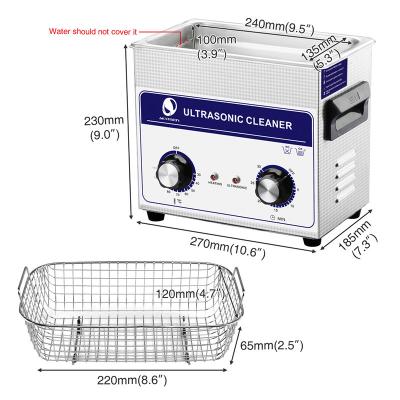 China 3L Degas Sweep Eyeglasses Ultrasonic Cleaner Digital Timer Jewelry Ultrasonic Cleaner for sale
