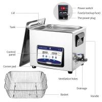 China Tabletop CE FCC Ultrasonic Cleaning Machine 10L 2.6 Gallon for sale