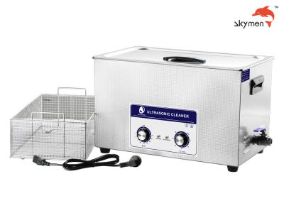 China 600W SUS304 30L Bench Top Ultrasonic Cleaner Mechanical Knob for sale