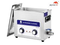 China Mechanical Control 180W 6.5L Lab Ultrasonic Cleaner 40KHz for sale
