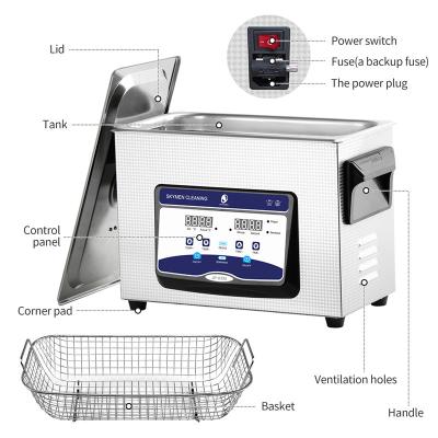 China Durable SGS 180W Ultrasonic Bath Cleaner Tabletop 4.5 L Ultrasonic Cleaner for sale