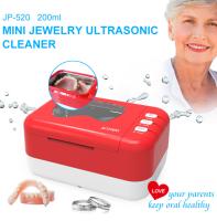 China Rechargeable Battery 200ml Dental Ultrasonic Cleaner 25w for sale
