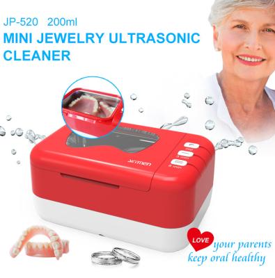 China Rechargeable Battery 200ml Dental Ultrasonic Cleaner 25w for sale