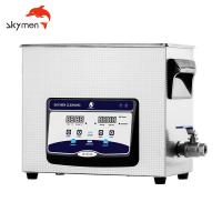 China SS Basket Mechanical Ultrasonic Bath Cleaner 6.5L For Mental Parts for sale