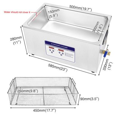 China Skymen 080S Lab Ultrasonic Cleaner SUS304 22L For Hardware Fitting for sale